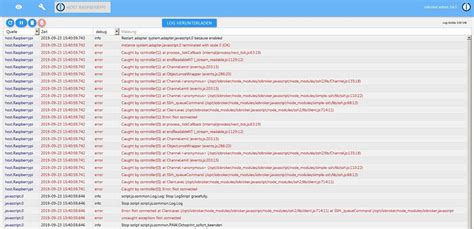 Simple SSH Script lässt Javascript Adapter abstürzen