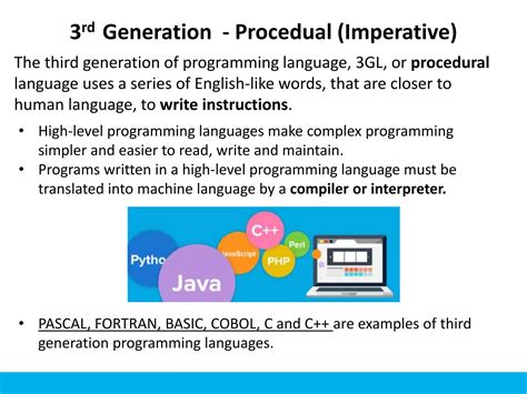 what is assembly and procedural programming languages pptx programming languages computing