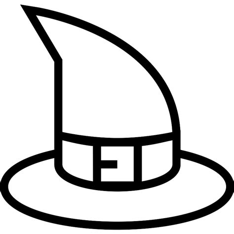 Halloween Witch Hat Outline Vector Svg Icon Svg Repo