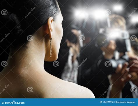 Paparazzi Stock Image Image Of Crowd Caucasian Back 17427375