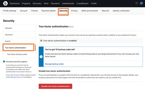 Using Two Factor Authentication Bugcrowd Docs