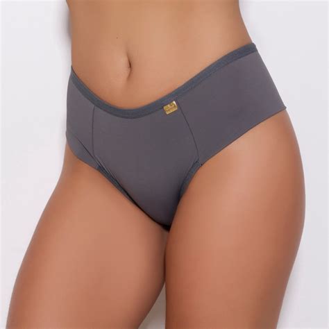 Kit 5 Calcinha Pala Dupla Feminina Senhora Reforçada Conforto Forro