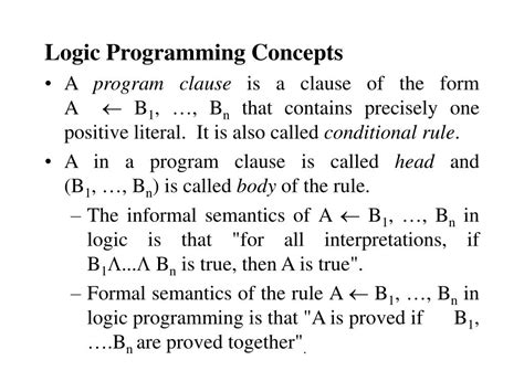 Ppt Logic Programming Powerpoint Presentation Free Download Id5604716