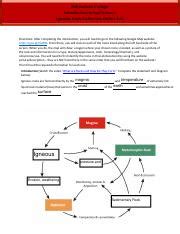 Introduction To Igneous Rocks Exploration Lab Course Hero