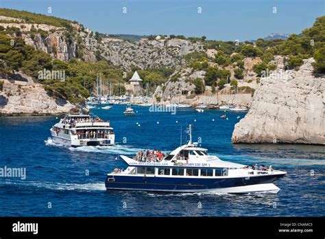 France Bouches Du Rhone Cassis Entrance To The Calanque De Port Miou