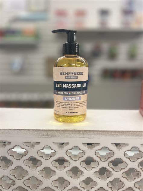 Hemp Geek Cbd Massage Oil 4000mg Full Spectrum Hempgeek