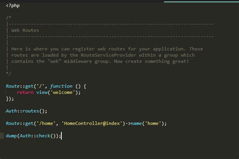 Laravel Why Using Authid In Route File Webphp Returns Null