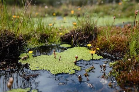 Observing Bog Ecosystems Microbial Communities Ar Generative Ai Premium Ai Generated Image