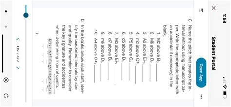 B Construct The Named Intervals Above The Given Chegg Com