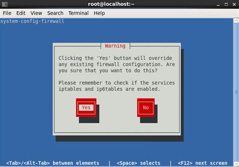 Tutorial Adding Firewall Rules Via System Config Firewall Tui On