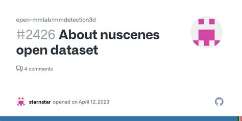 About Nuscenes Open Dataset Issue 2426 Open Mmlab Mmdetection3d