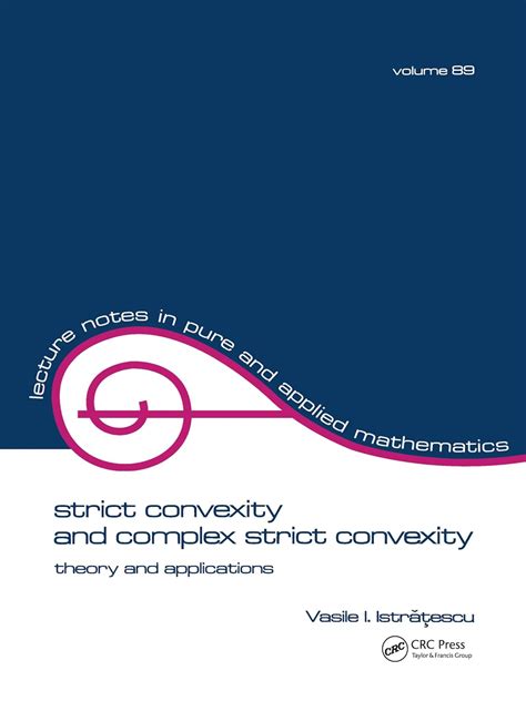 Strict Convexity And Complex Strict Convexity Lecture Notes In Pure And Applied Mathematics