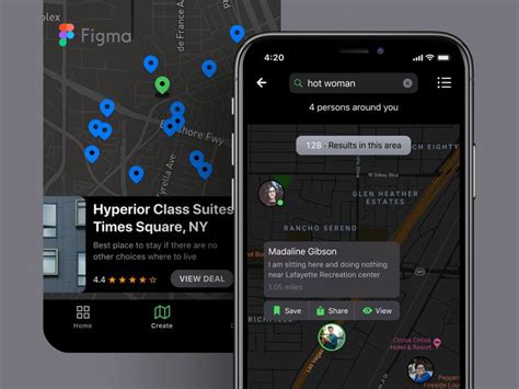 IOS Maps UI Kit Ios Ui Mobile App Templates Figma