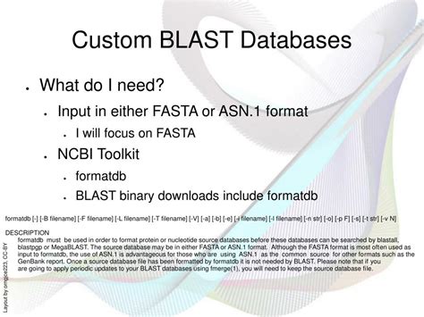 Ppt Custom Blast Databases A Primer Powerpoint Presentation Free