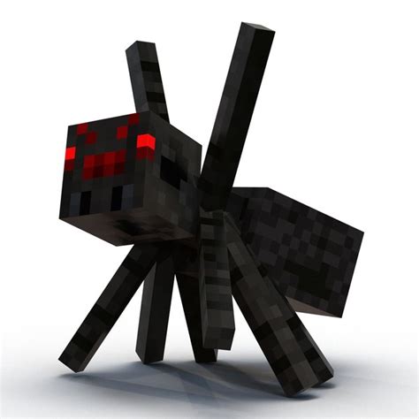 Minecraft Spider Rigged 3d Model Turbosquid 1503504