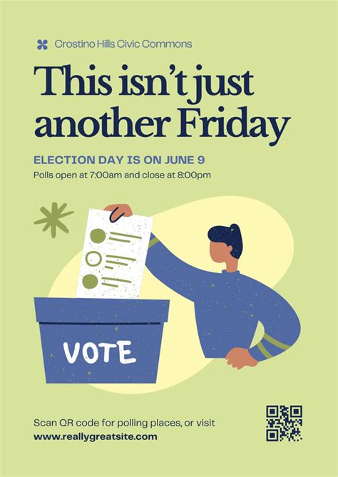 Page 2 Free Printable Customizable Election Poster Templates Canva