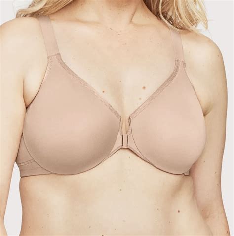 Wonderwire Posture Support Back Front Closure Bra Little Black Box