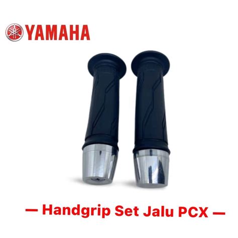 Jual Handgrip Standar Yamaha Set Jalu Pcx Handgrip Motor Shopee Indonesia