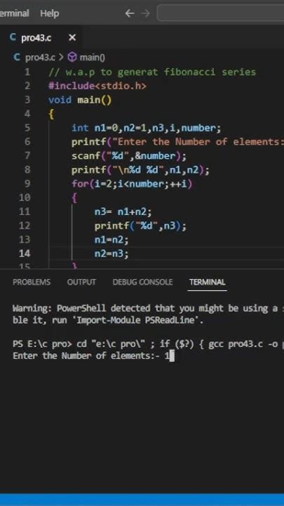 How To Generate Fibonacci Series In C Programming Tutorial For