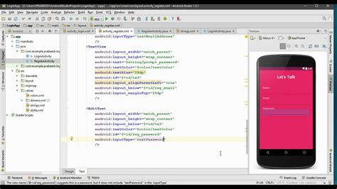 Android Login Register App With Mysql 07 Design Registration Form Youtube