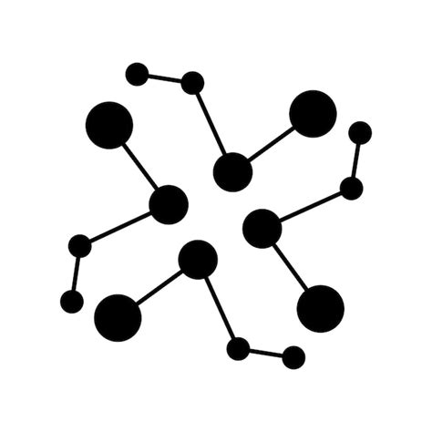Premium Vector Molecule Icon