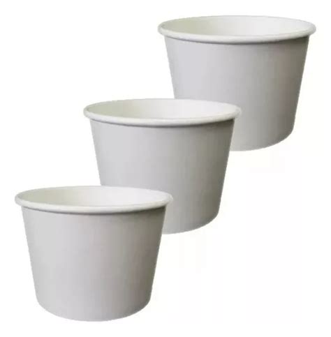 Pote Helado Polipapel Papel 4 Oz 120cc 50 Unidades Cuotas Sin Interés