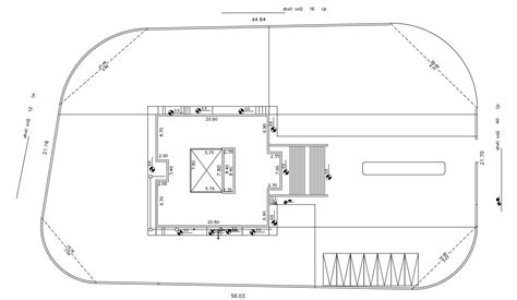 Huge Plot And Building Demarcation Survey Drawing Autocad File