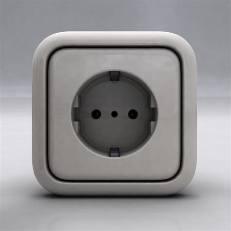 전기 콘센트 및 전등 스위치 3d 모델 7 Max Fbx 3ds Obj Free3d