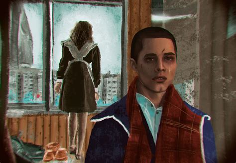 Иллюстрация Фанарт по сериалу слово пацана в стиле