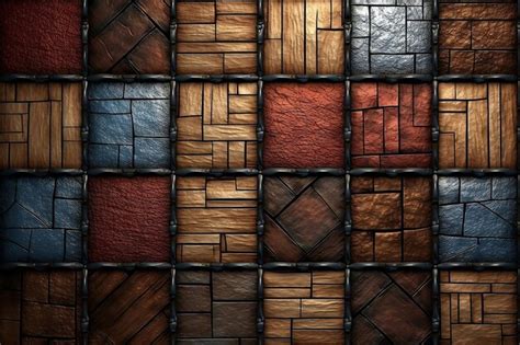 Premium Ai Image Abstract Colorful Tile Background Generative Ai