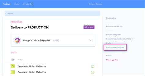 Introducing Environment Variables For Projects And Pipelines