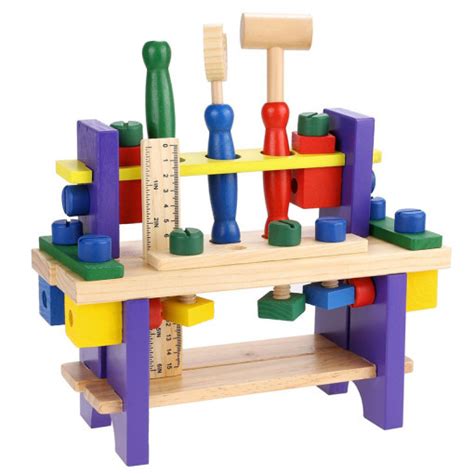 Banc De Scule Din Lemn Cu Accesorii Micul Mester