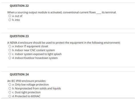 Solved QUESTION When A Sourcing Output Module Is Chegg Com
