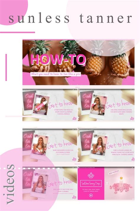Sunless Tan Self Tanning Tips Tanning Tips Tanning Packages