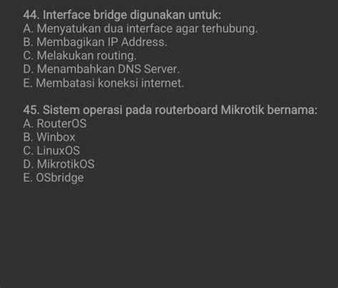 Interface Bridge Digunakan Untuk A StudyX