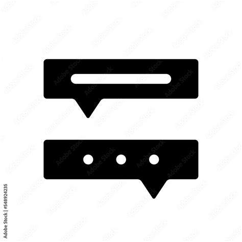 Communication With Chat Bot Black Glyph Ui Icon Automated Communication User Interface Design