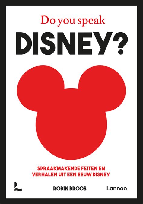 Do You Speak Disney Robin Broos Boek 9789401488433 Bruna