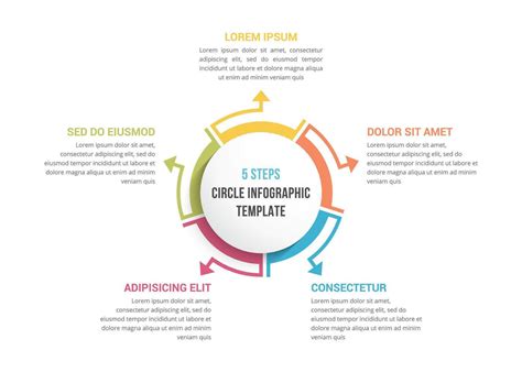 Circle Infographics Five Elements 48201492 Vector Art At Vecteezy