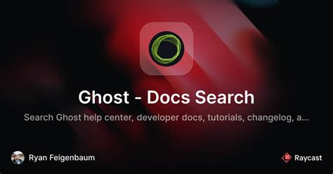 Raycast Store Ghost Docs Search