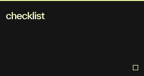 Checklist Codesandbox