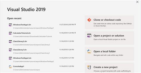 Missing Start Page From Visual Studio