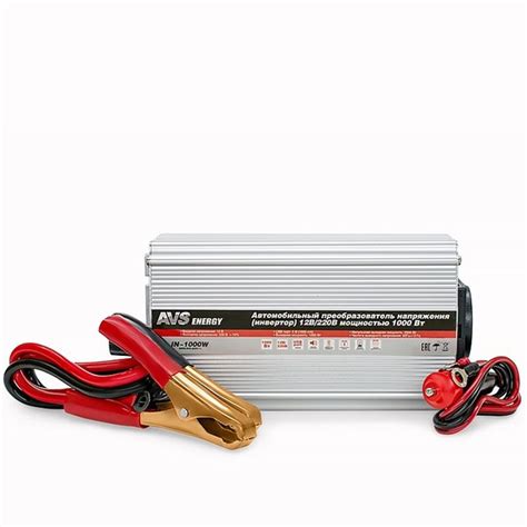 Преобразователь напряжения 12/220V AVS IN-1000W-12 купить по выгодной ...