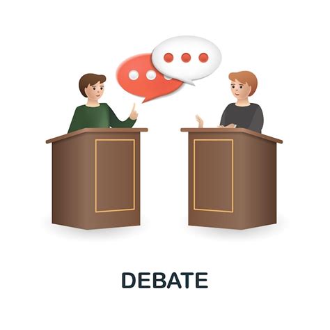 Ícono de debate ilustración 3d de la colección de debates ícono 3d de