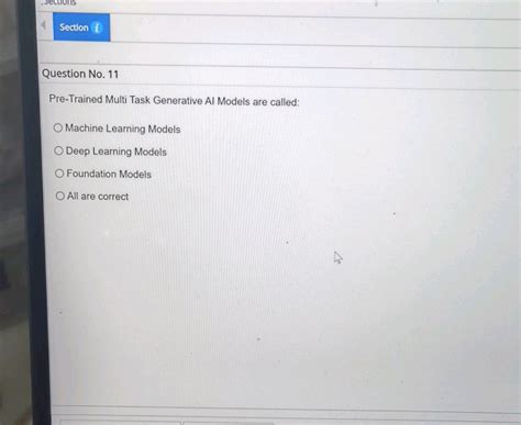 Section T Question No Pre Trained Multi Studyx