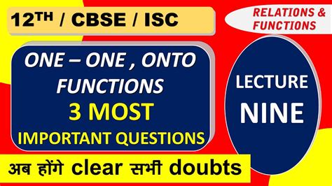 Types Of Functions Class 12 Types Of Functions One One Onto