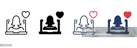 온라인 도움말 아이콘 세트입니다 컴퓨터 심리학자 지원 및 치료 심장 픽토그램과 온라인 가상 여성 운영자 아이콘입니다 개념 기부 편집 가능한 획 고립된 벡터 그림