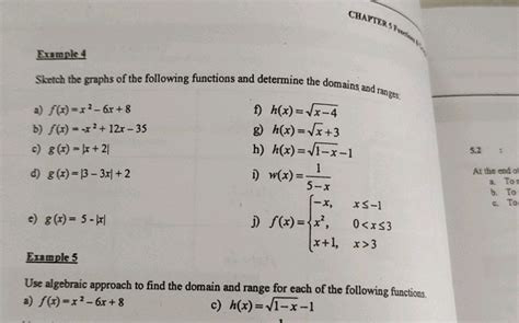 CHAPT TER5 Example 4 Sketch The Graphs Of The StudyX