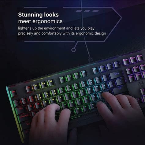 Clavier De Jeu Mécanique Vertux Command Rgb Switch Bleu Pccomponentes Fr