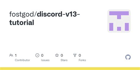github fostgod discord v13 tutorial