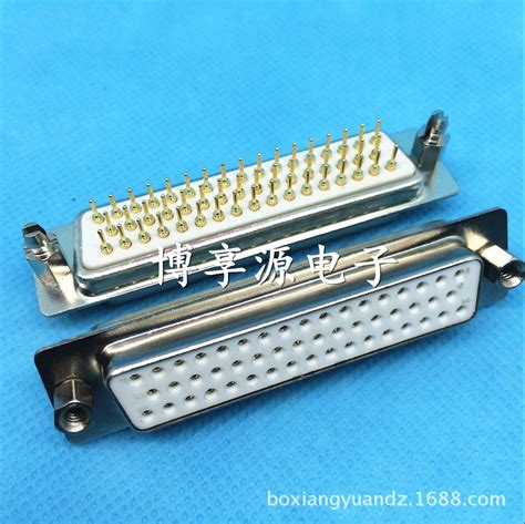 Db50母头车针铆鱼叉dp50pin三排针式50针插板式vga母座车针镀金 阿里巴巴